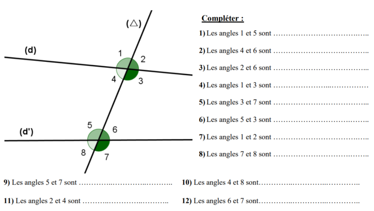 Angles et parallélisme - Maths-et-Logique